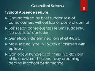 Epilepsy and seizure disorders | PPTX