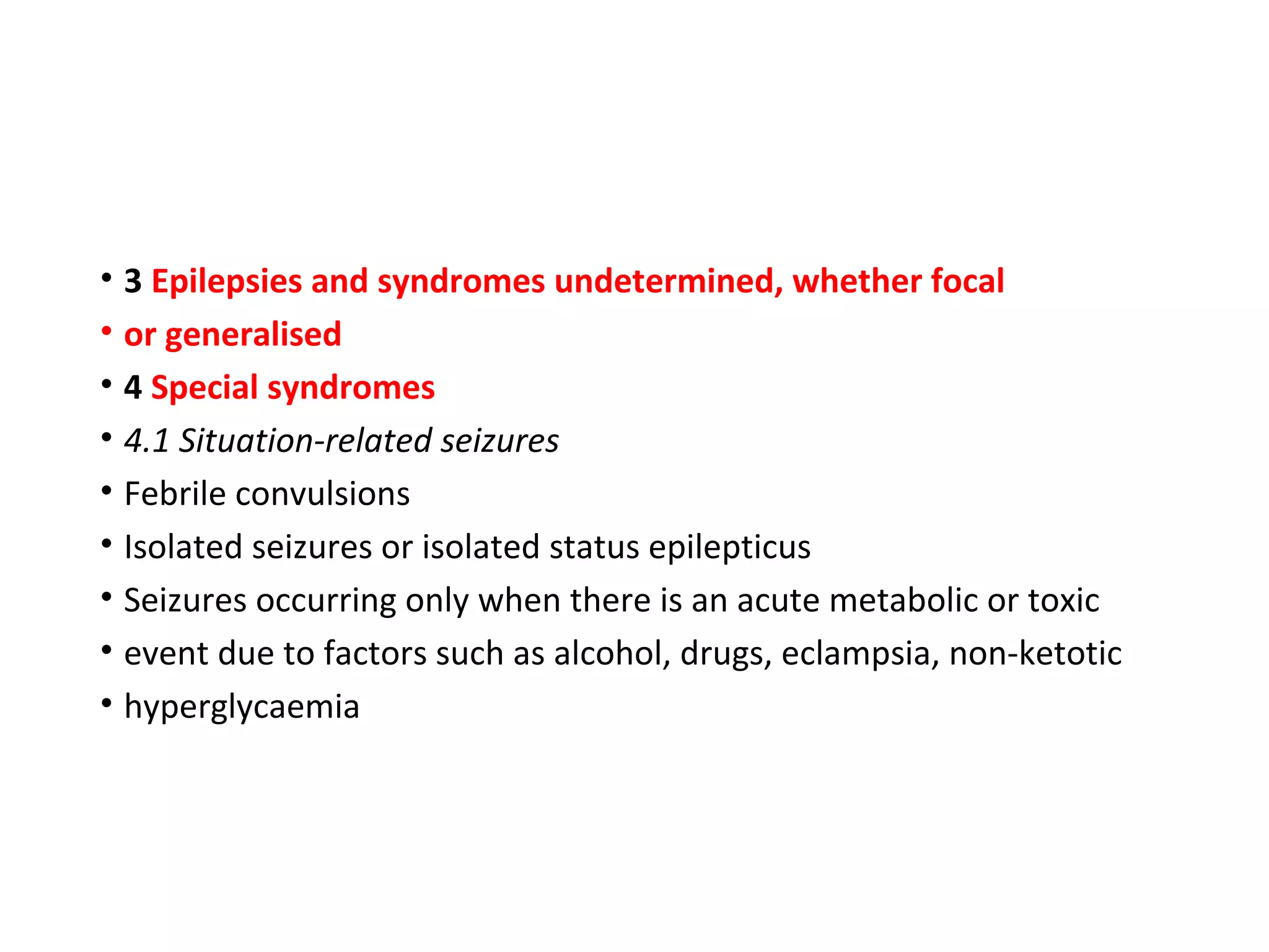 Epilepsy classification | PPT