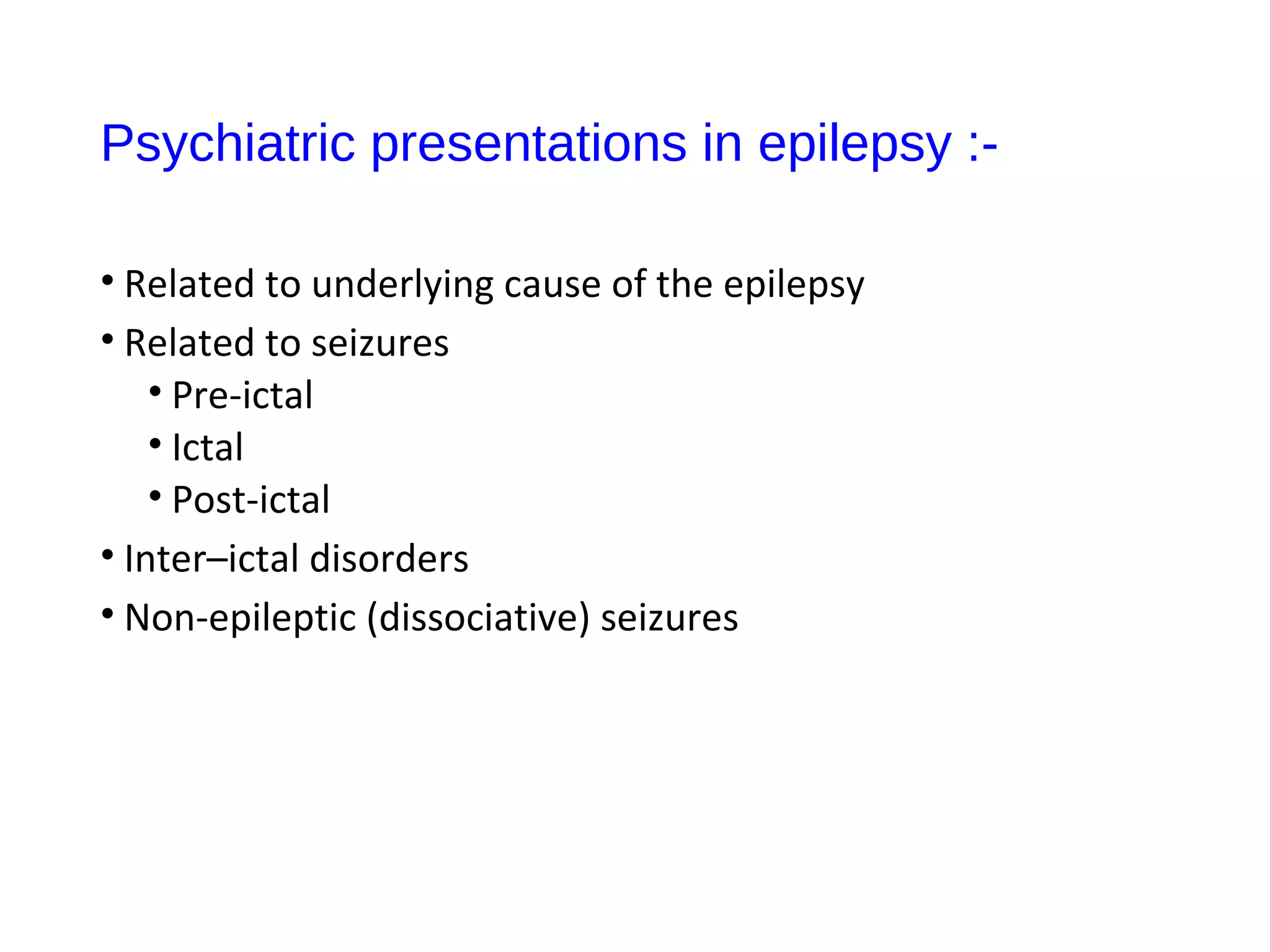 Epilepsy classification | PPT