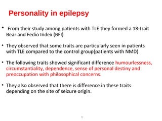 Epilepsy classification | PPT