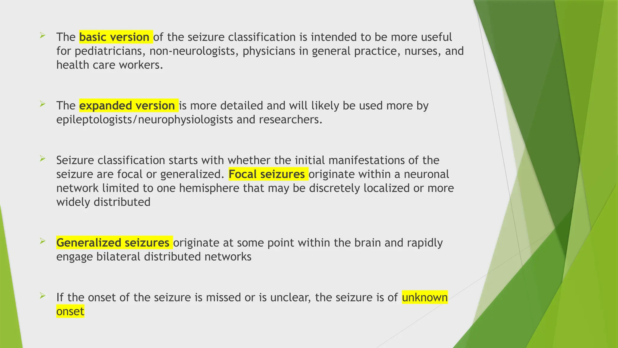 Epilepsy classification 2.pptx by sms hospital | PPTX