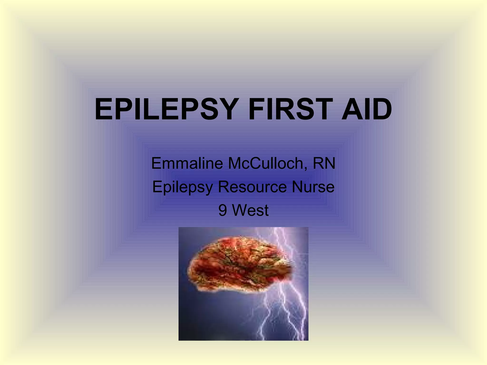 Epilepsy first aid | PPT