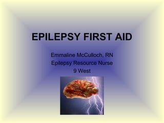 Epilepsy first aid | PPT