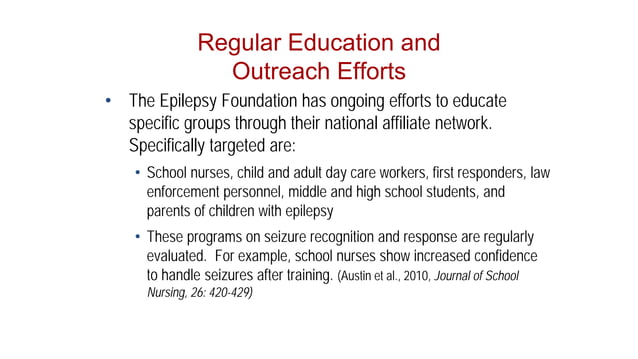 Epilepsy: Sources of Stigma and Campaign Efforts | PPT