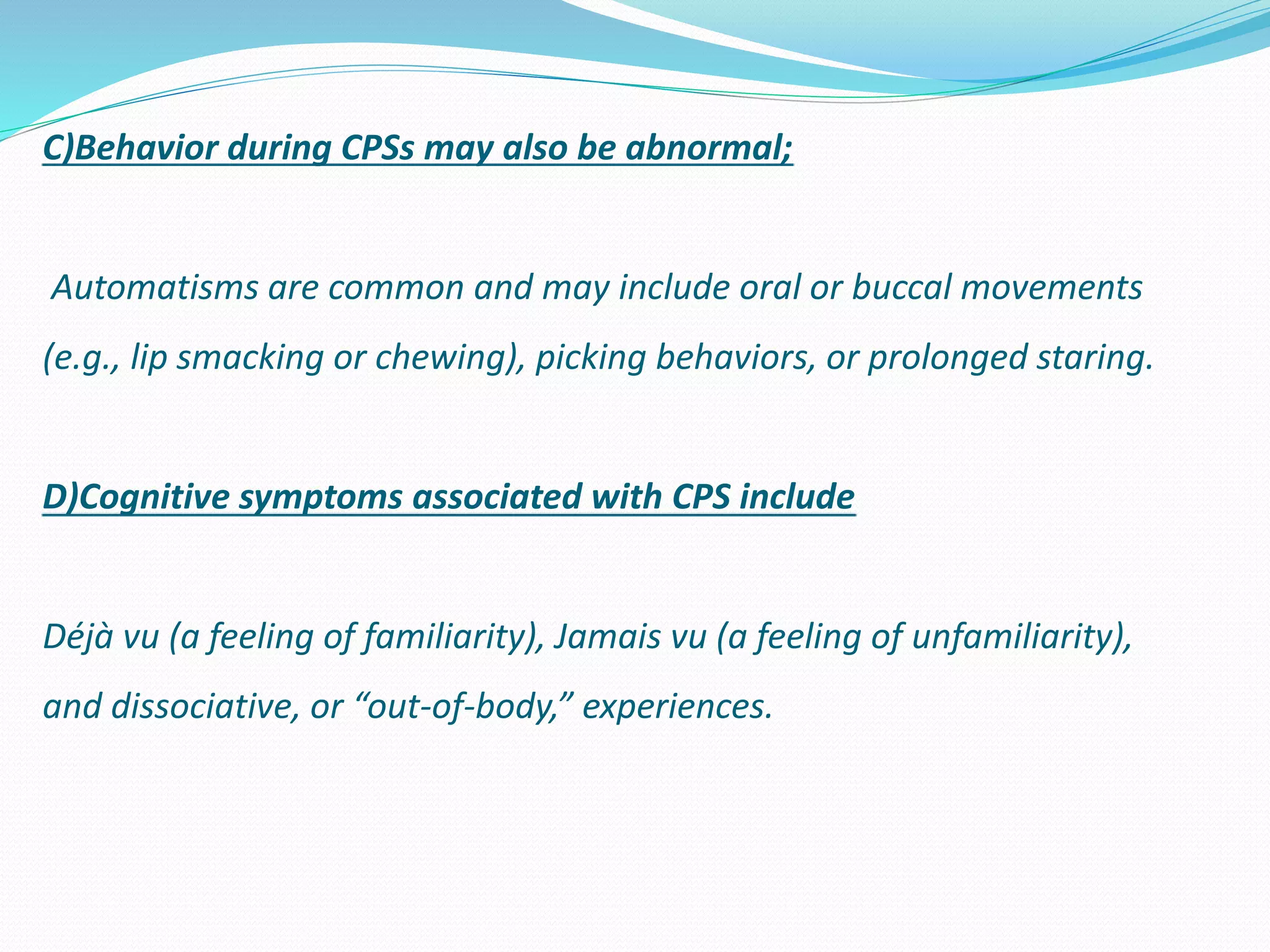 Epilepsy from psychiatric point of view | PPTX