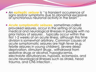 Epilepsy history and terminology | PDF