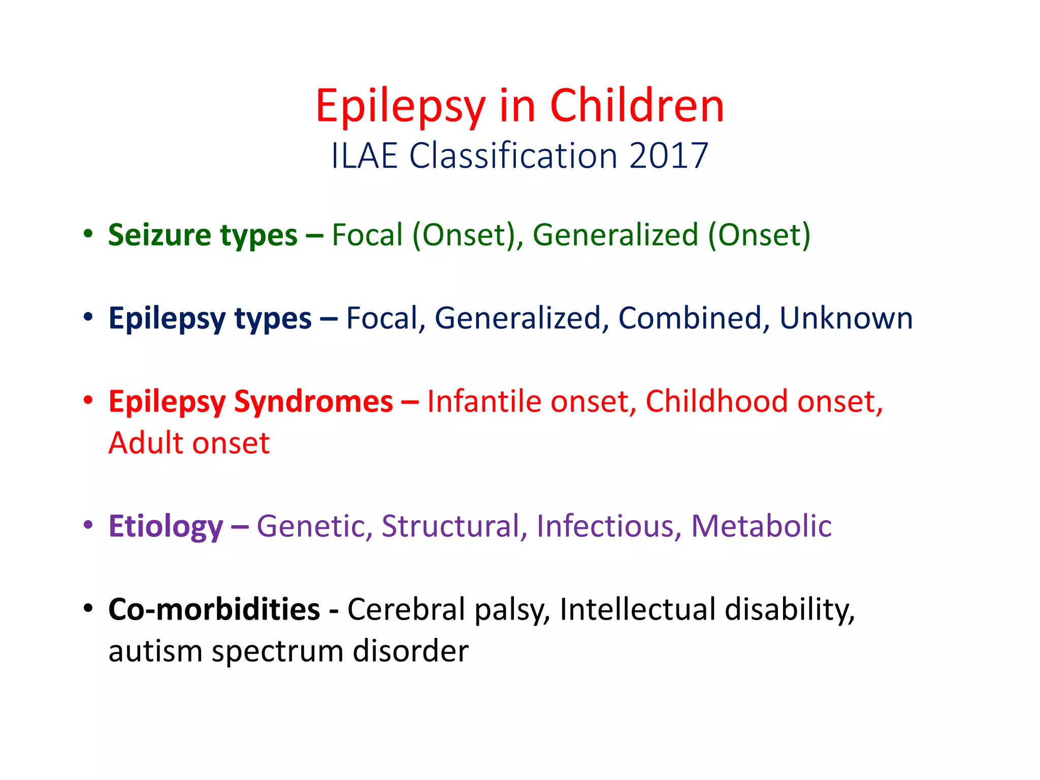 Epilepsy in children 2021 | PDF