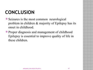 concept of epilepsy in children (apasmara) | PPTX