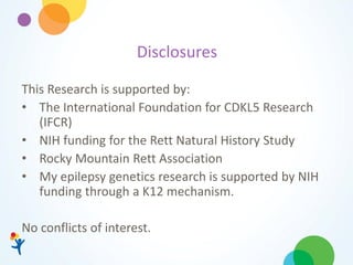 Epilepsy in rett and rrd Dr. Scott Demarest | PPT