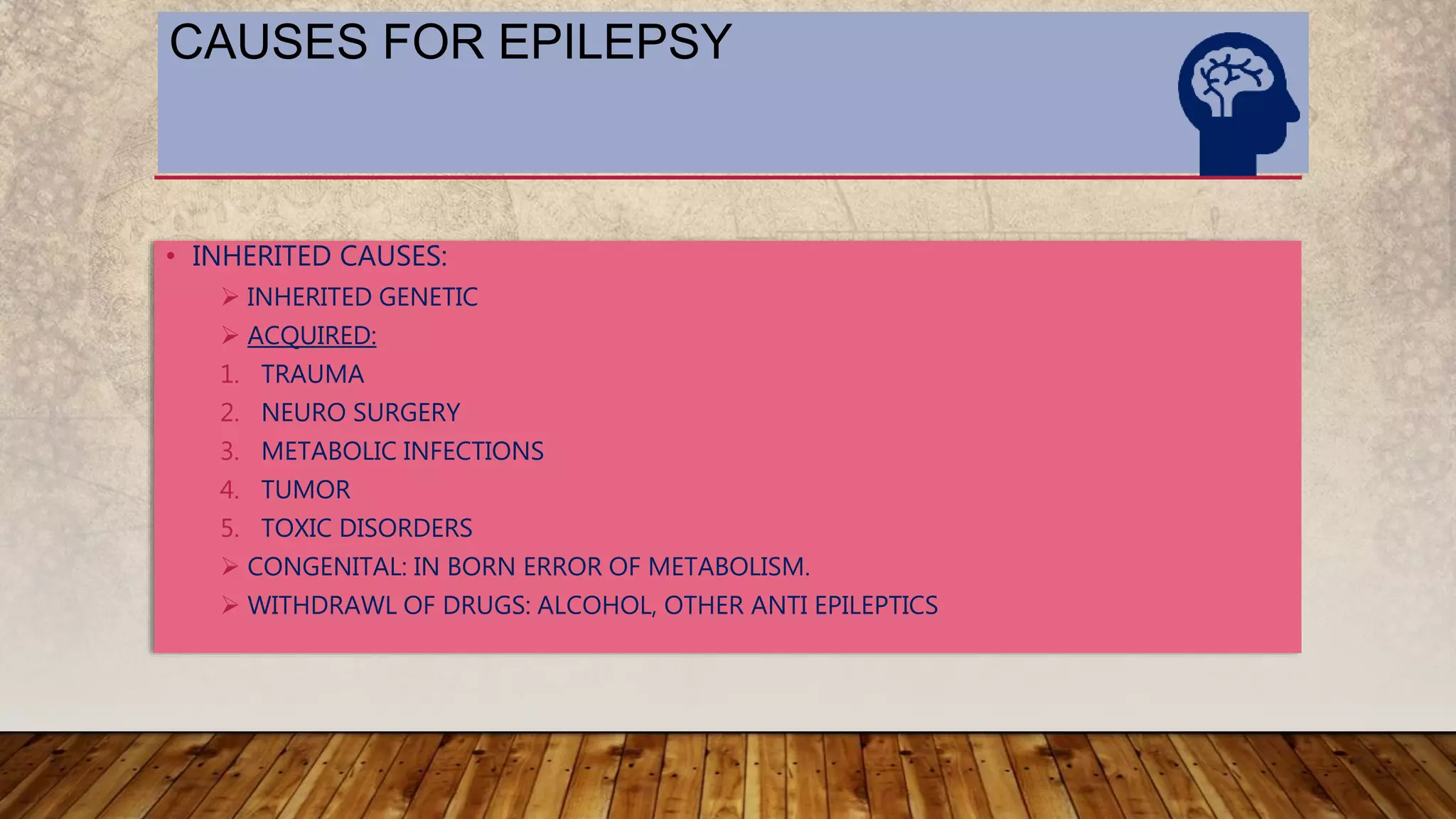 Epilepsy learning... | PPT