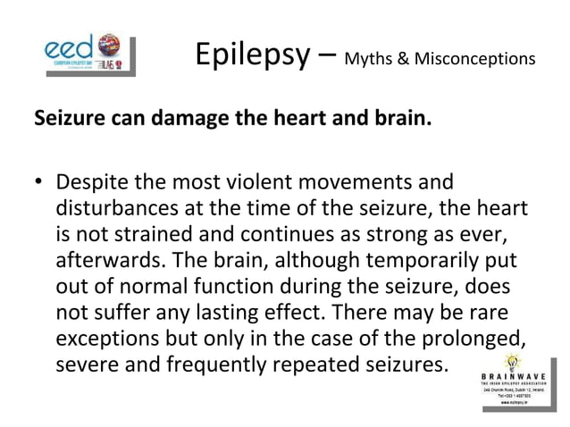 Epilepsy Myths & Misconceptions | PPT