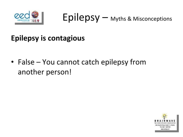 Epilepsy Myths & Misconceptions | PPT