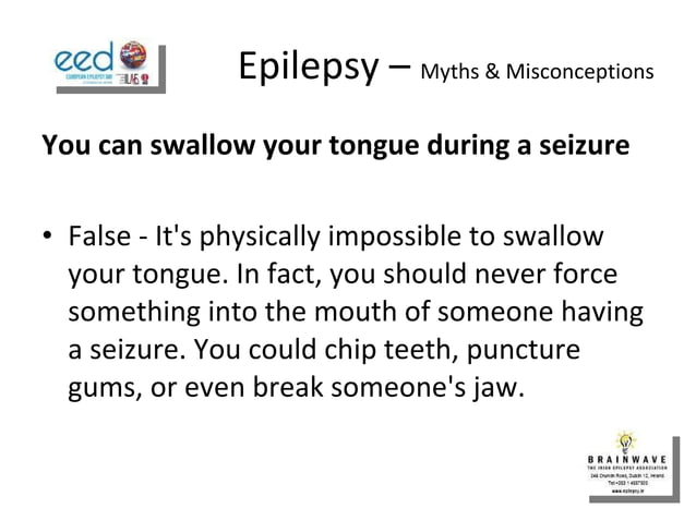 Epilepsy Myths & Misconceptions | PPT