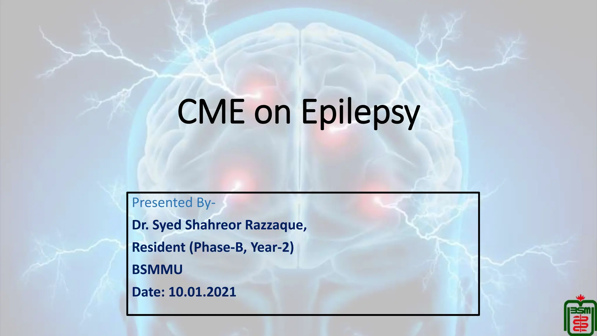Epilepsy Clinical Features, Pathophysiology & Management.pptx