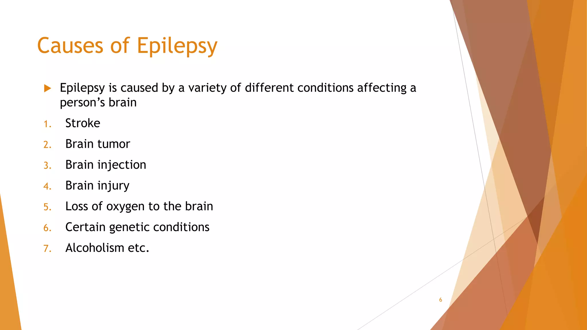 Epilepsy: Introduction, Classification, Pathophysiology and Treatment | PPTX