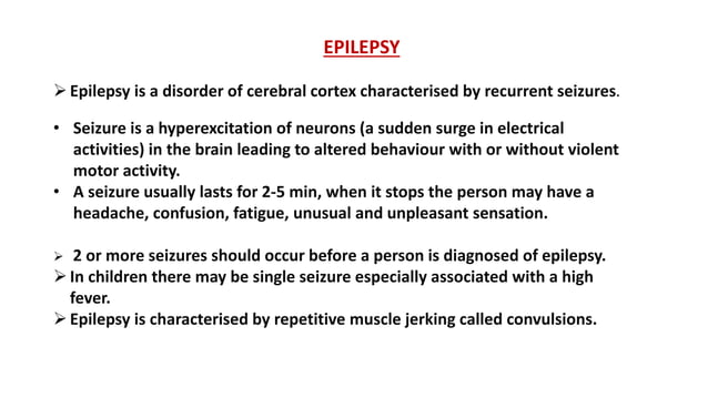 Pathophysiology of Epilepsy (CNS disorder).pptx