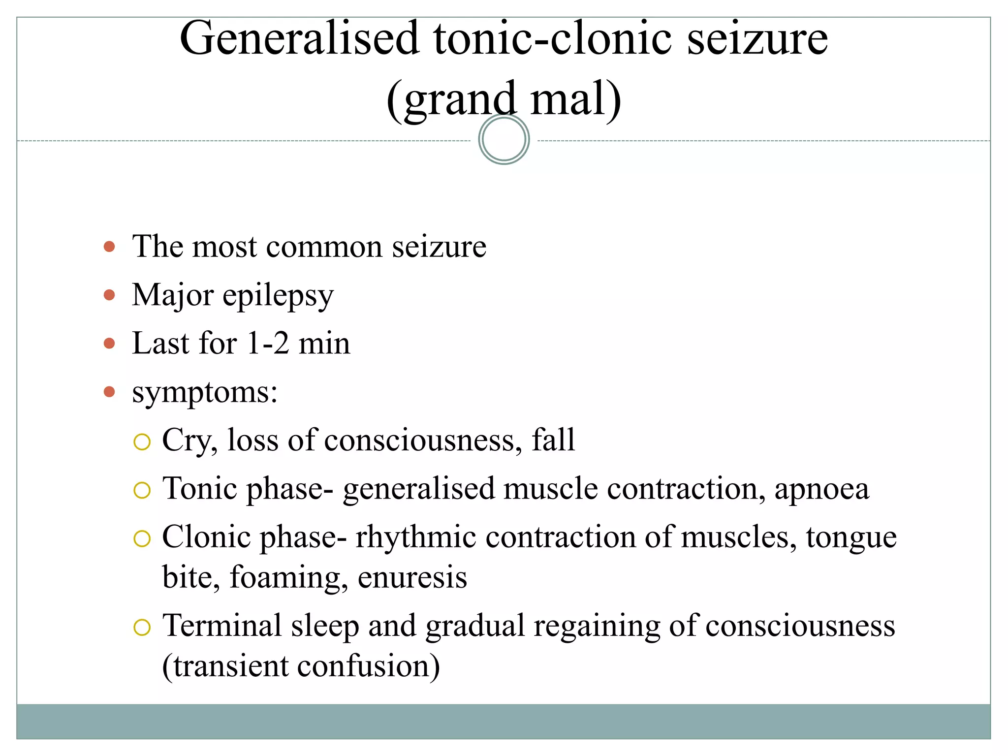 Epilepsy: Diagnostics, Medications, Myths and Facts | PPTX | Brain and ...
