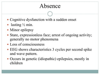 Epilepsy: Diagnostics, Medications, Myths and Facts | PPTX