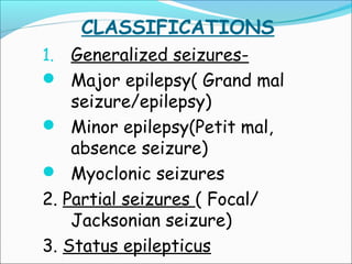Epilepsy and its management. | PPT