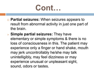 Partial Seizures