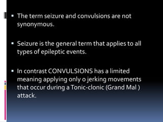 Epilepsy ppt vikram | PPTX | Brain and Nervous System Disorders ...