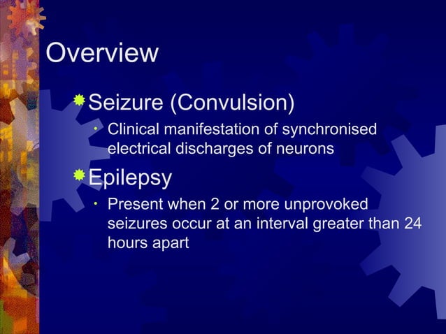 Epilepsy - Overview and Common Facts | PPT