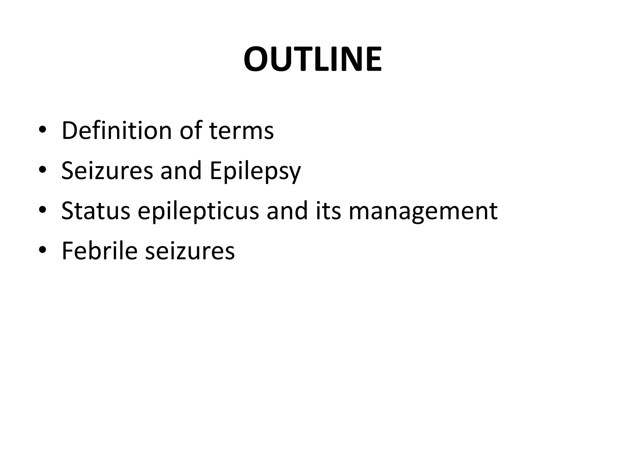 Epilepsy and seizure disorders in children | PPTX