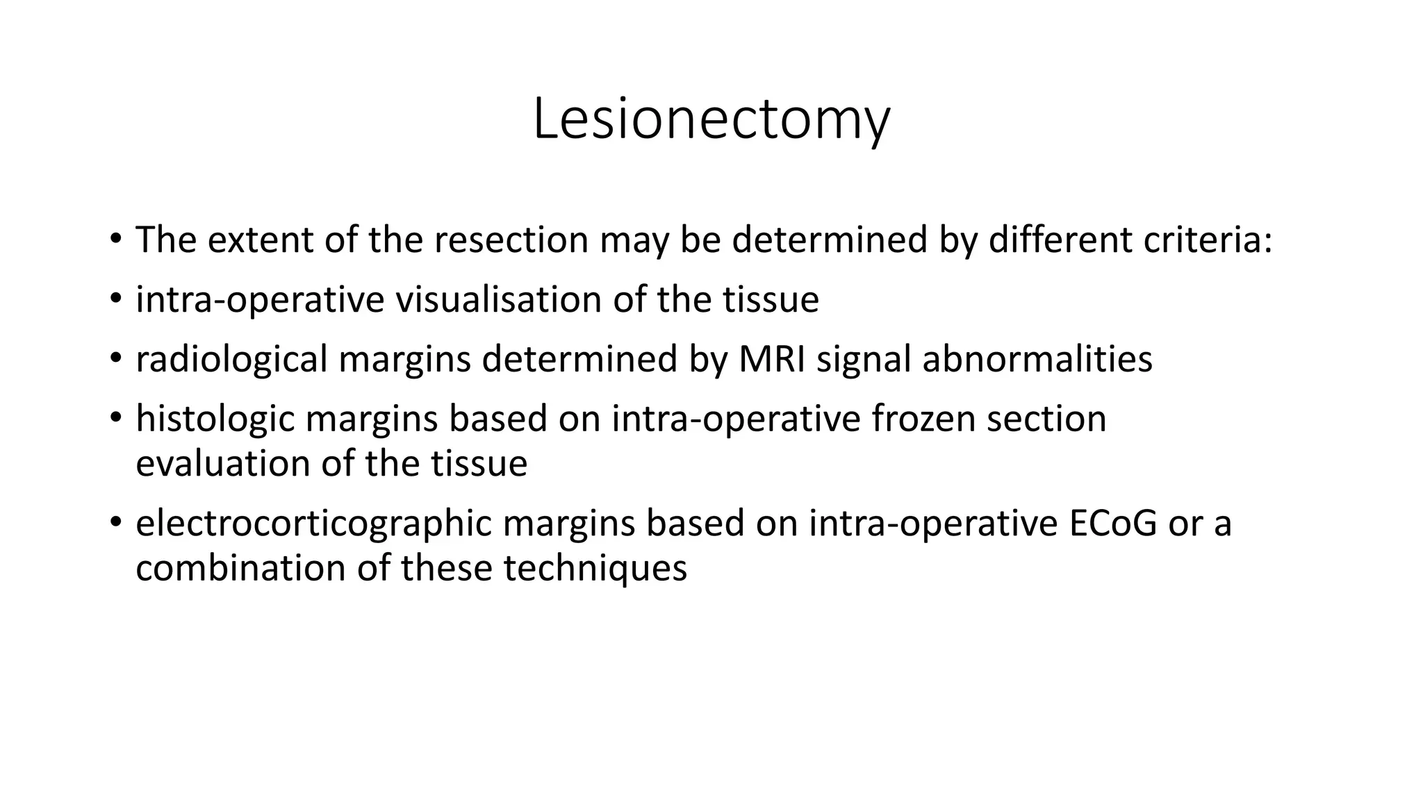 Epilepsy surgery | PPTX