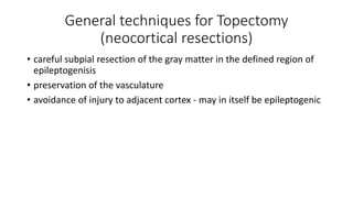 Epilepsy surgery | PPTX
