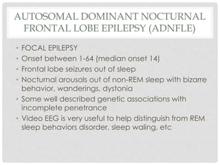 Epilepsy syndromes | PPTX