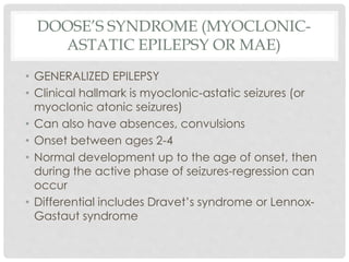 Epilepsy syndromes | PPT