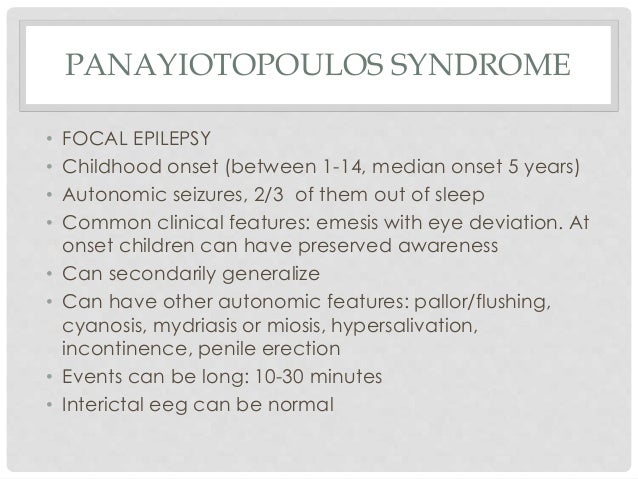 Panayiotopoulos-Syndrom – Epilepsien bei Kindern und Jugendlichen – ZYEL