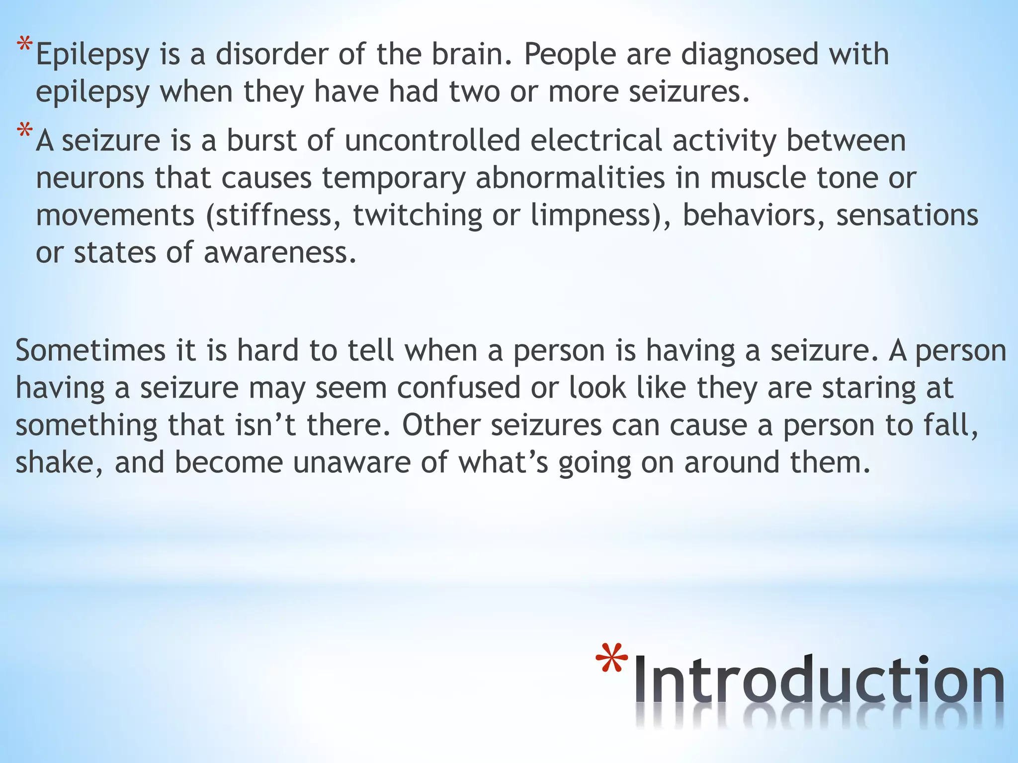 Epilepsy Types | PPTX | Brain and Nervous System Disorders | Diseases ...