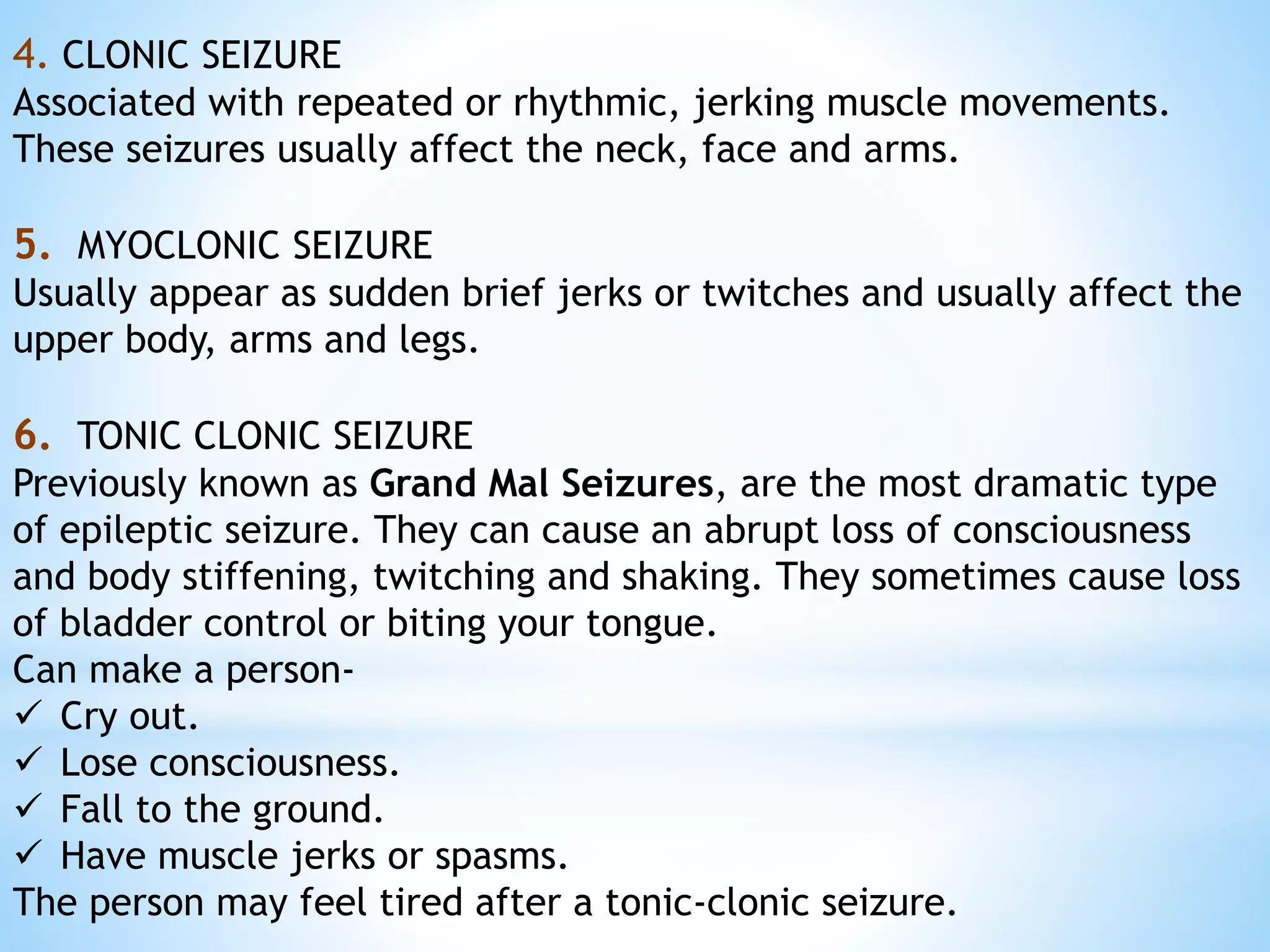 Epilepsy Types | PPTX
