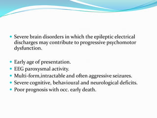 Epileptic encephalopathy -EEG | PPT