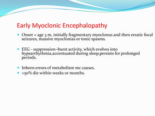 Epileptic encephalopathy -EEG | PPT