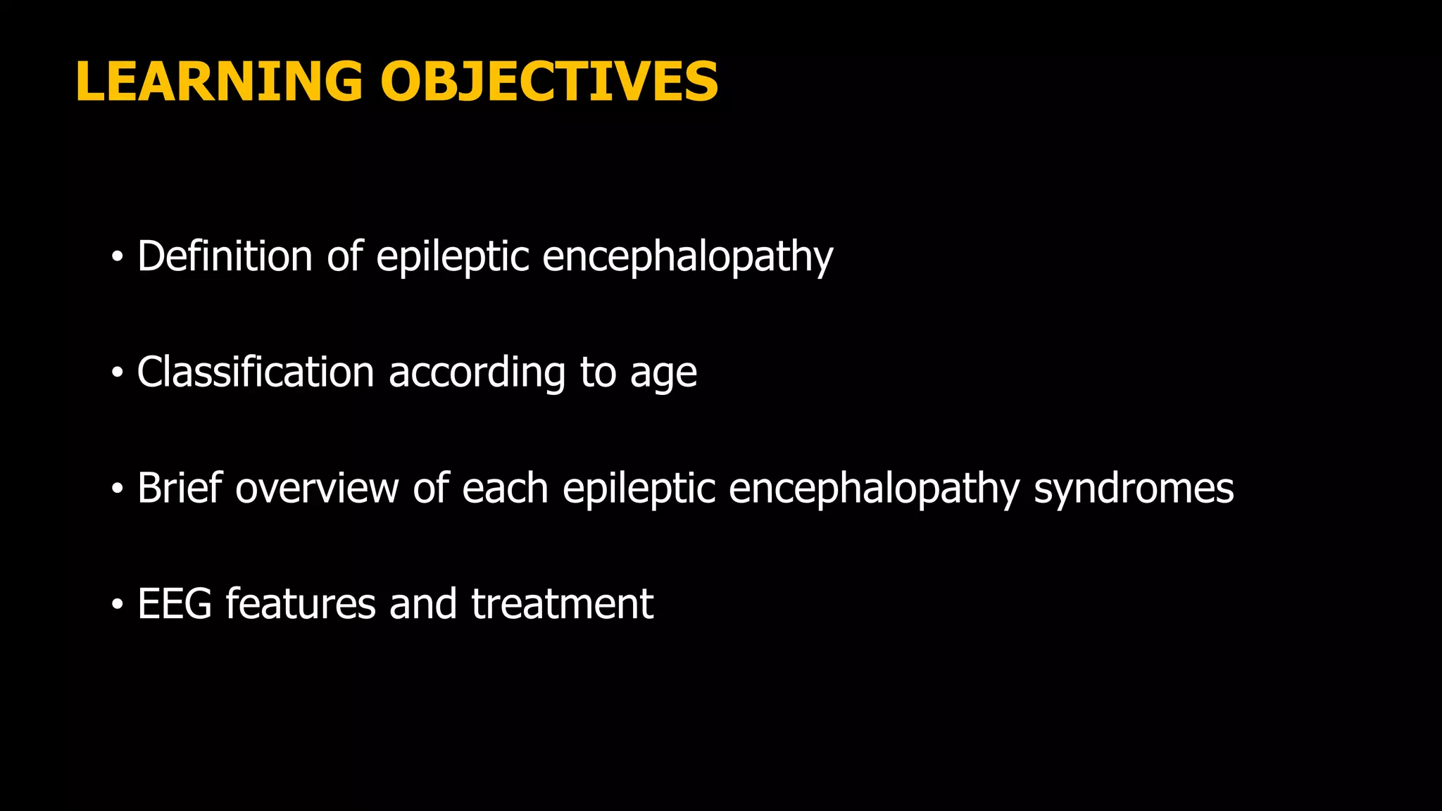 Epileptic encephalopathy | PPTX