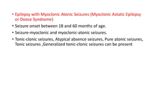Epileptic encephalopathy | PPTX