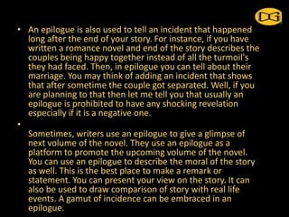 All that you should know about an Epilogue | PPTX