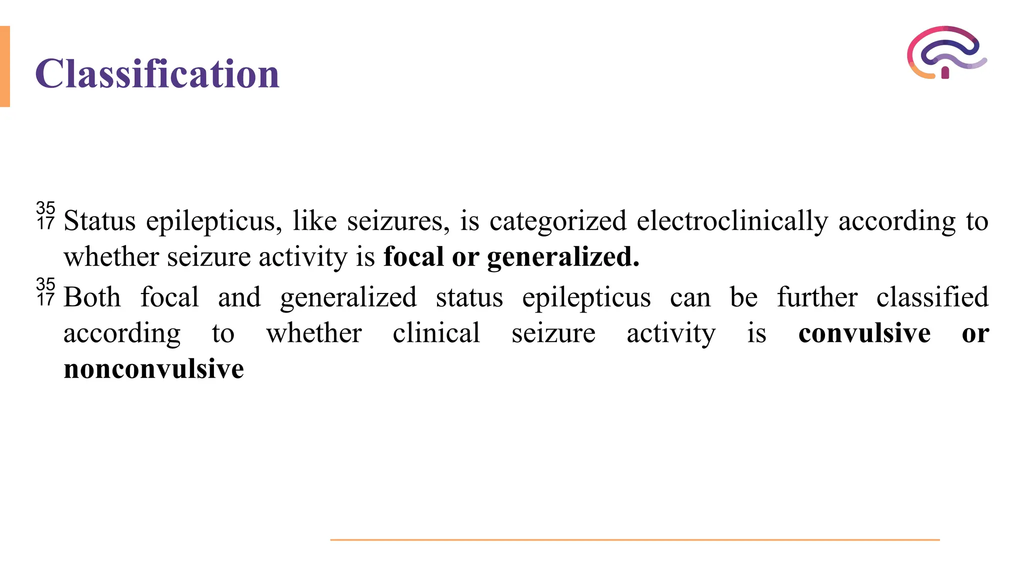 Epilepsy and Status epilepsy (undergraduate) (2025) | PPTX