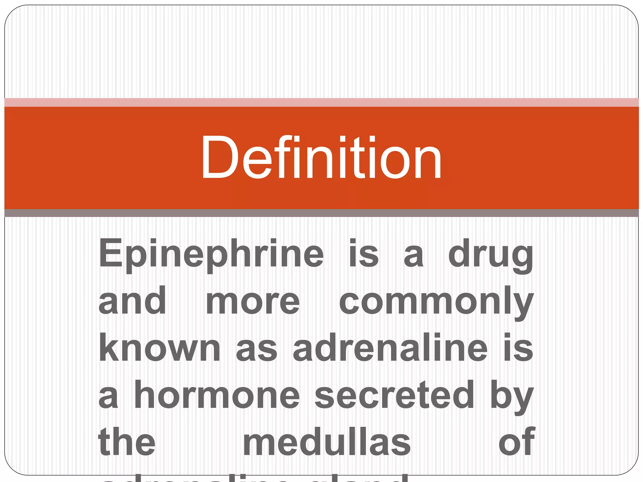 Epinephrine | PPTX