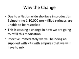 Epinephrine kits | PPT