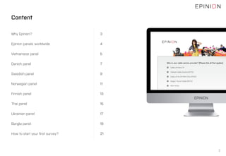 Epinion international panel_book | PPT