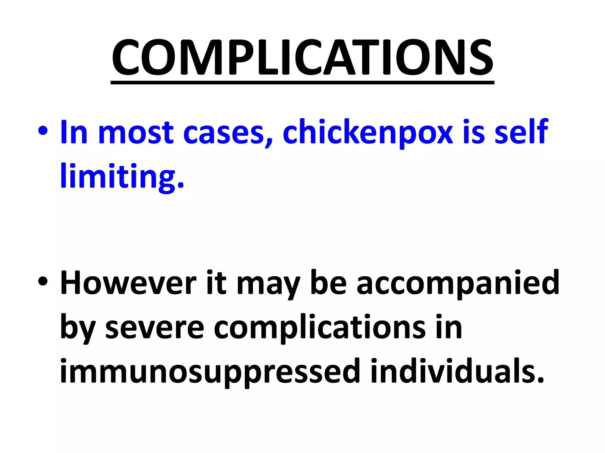EPIDEMIOLOGY OF CHICKENPOX | PPTX