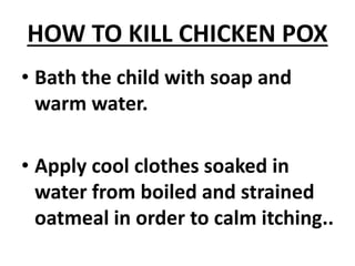EPIDEMIOLOGY OF CHICKENPOX | PPTX