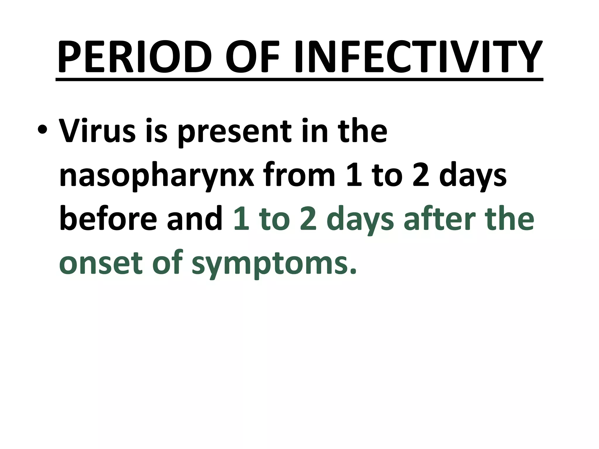 EPIDEMIOLOGY OF INFLUENZA | PPTX
