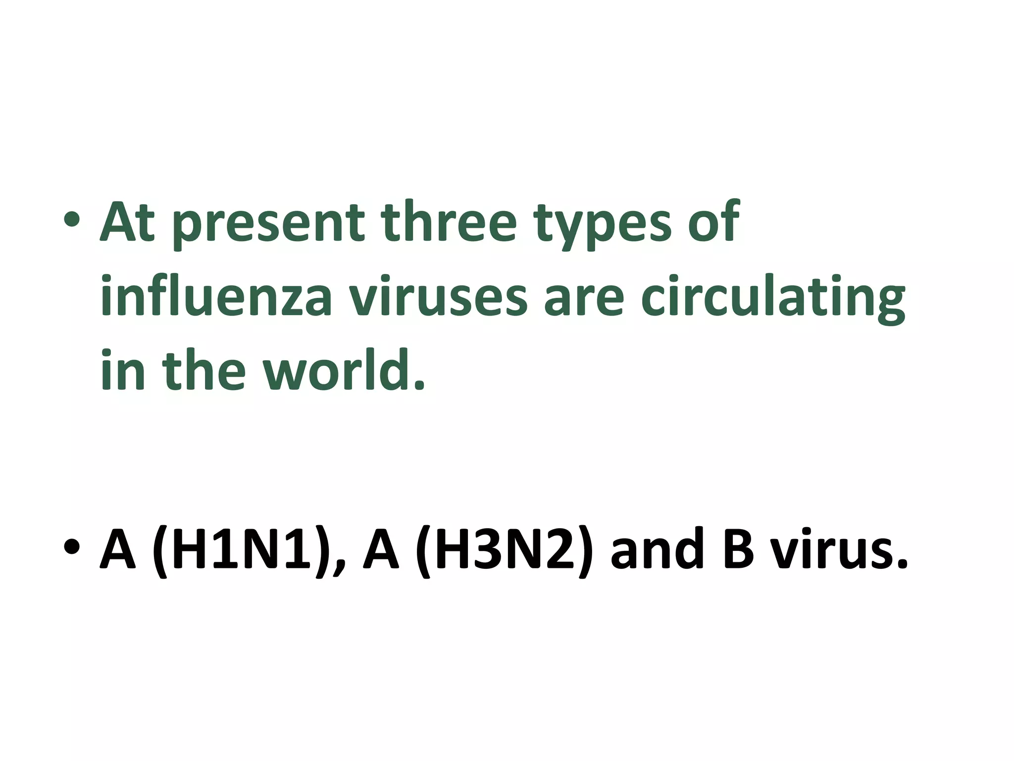 EPIDEMIOLOGY OF INFLUENZA | PPTX