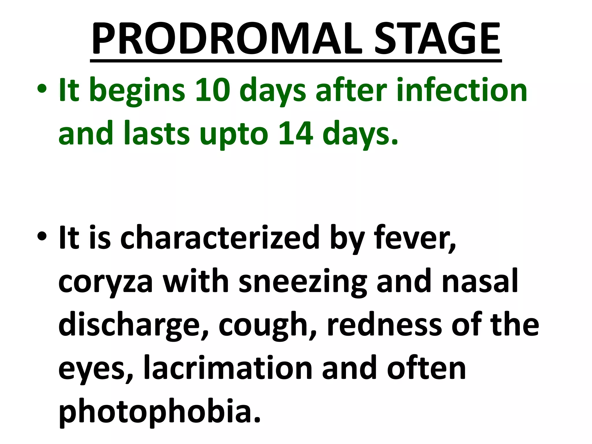 EPIDEMIOLOGY OF MEASELS | PPTX