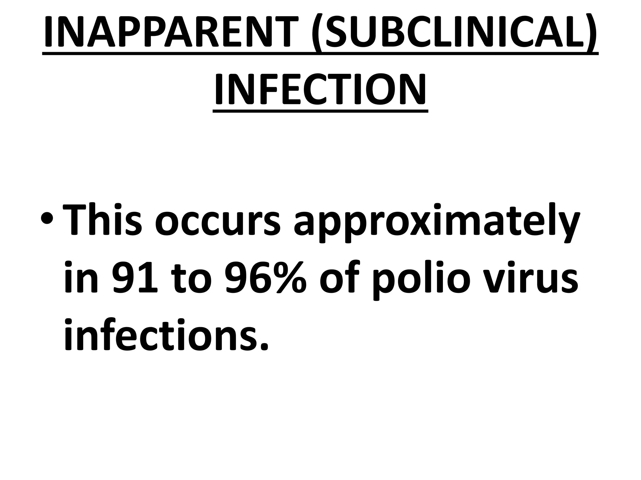 EPIDEMIOLOGY OF POLIO | PPTX