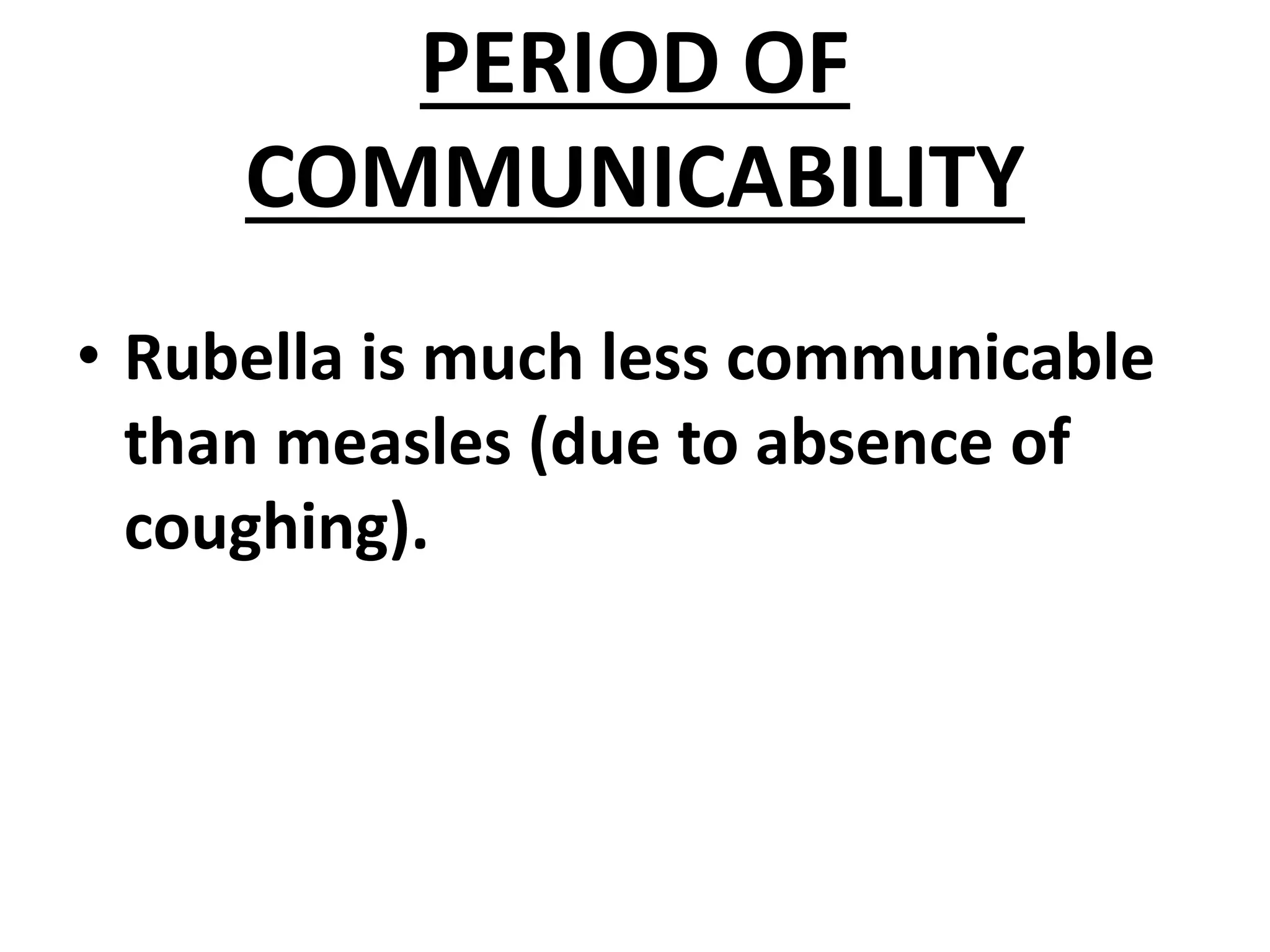 EPIDEMIOLOGY OF RUBELLA | PPT